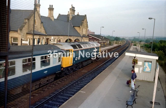 BRITISH RAIL BRUSH DIESEL LOCOMOTIVE 47413 35mm NEGATIVE+COPYRIGHT, £2. ...