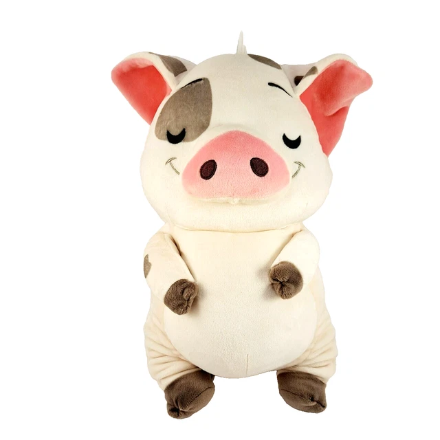 DISNEY STORE EXCLUSIVE 15" Cuddleez Sleeping Moana Pua Pig Soft Plush ...