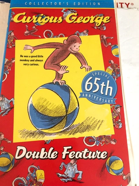 CURIOUS GEORGE COLLECTOR'S Edition VHS Tape Ships Free Same Day With ...