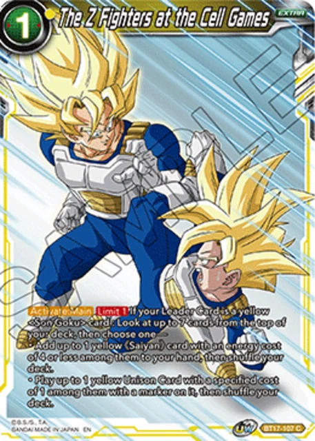 LIGHT PLAY DBS Masters The Z Fighters at the Cell Games - BT17-107 - C ...