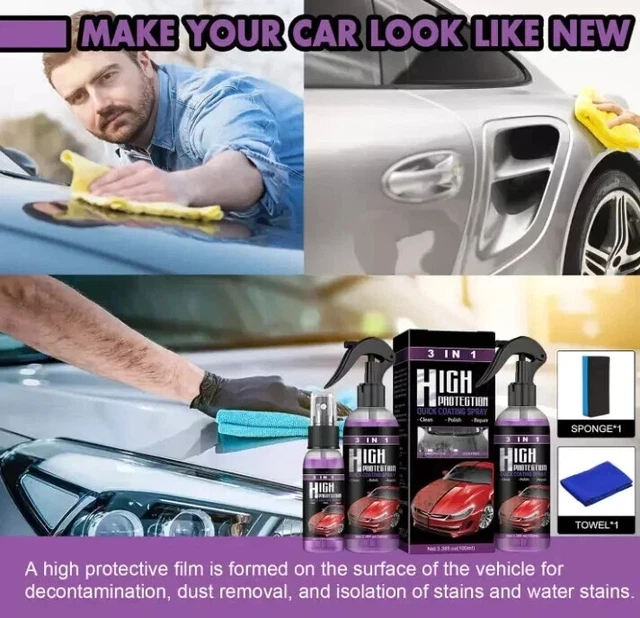 TURBO SHINE NEXA,2025 Upgrade 3 in 1 High Protection Fast Car Paint Spray £9.66 - PicClick UK