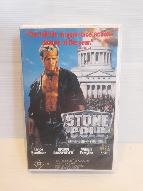 STONE COLD (VHS, 1991) Brian Bosworth Lance Henriksen Rare Action OOP Alt Cover $40.00 - PicClick AU