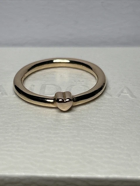 AUTHENTIC PANDORA 🌟 Rose Gold Heart ring 🌟 ALE MET 🌟 Size 48 £25.00 ...