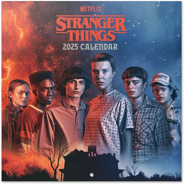 GRUPO ERIK STRANGER Things Wall Calendar 2025 | 12" x 12" Square ...