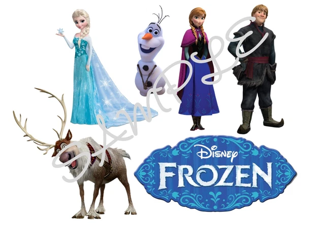DISNEY FROZEN THEMED Edible Icing Sheet A4 Cake Toppers £5.50 - PicClick UK