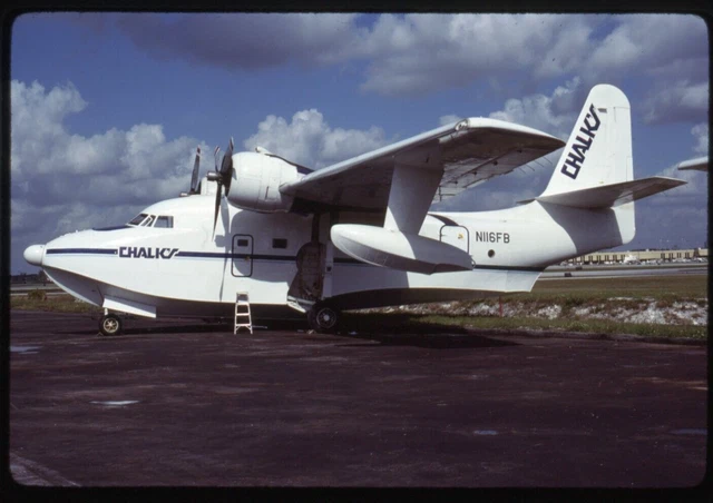 35 MM AIRCRAFT SLIDE N116FB Grumman G-64 Albatross Chalk's DATED 1983 ...