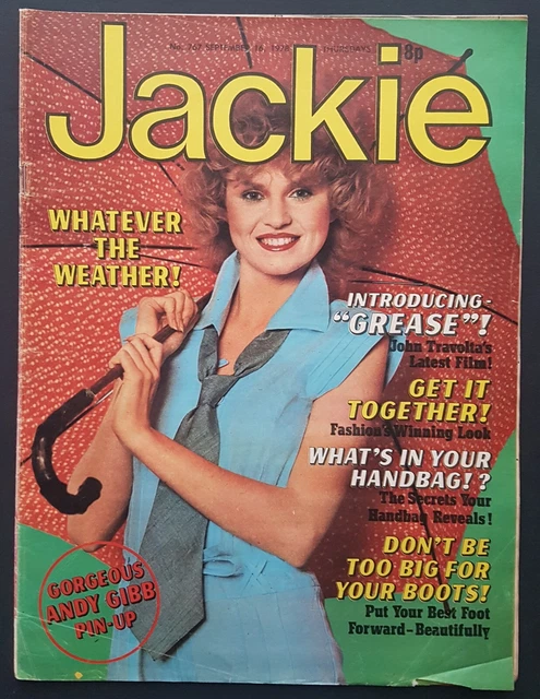 JACKIE MAGAZINE 16 Sept 1978 - Andy Gibb, Travolta, Billy Joel, Kenny ...
