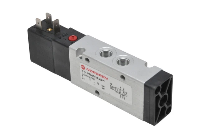 NORGREN SOLENOID VALVE 5/2, V60A513A-A2, V60A513A, 13J 24VDC 2W £47.16 ...