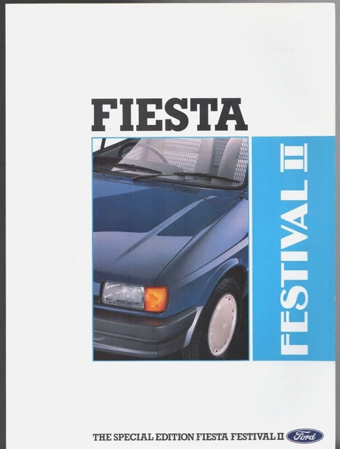 FORD FIESTA FESTIVAL II Mk2 Limited Edition 1988 UK Market Sales ...