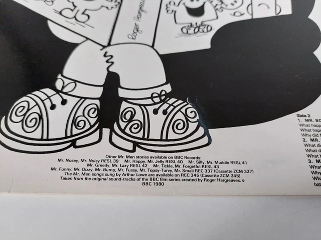 VINTAGE MR MEN Childrens Stories Volume 2 LP Vinyl Vintage BBC Records ...
