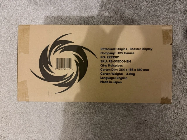 RIFTBOUND LEAGUE OF Legends TCG Origins Booster Box Case 6x Booster ...