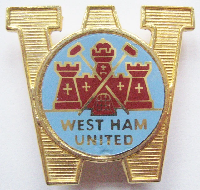 WEST HAM UNITED - Superb Vintage 1970s Insert Football Pin Badge £14.99 ...