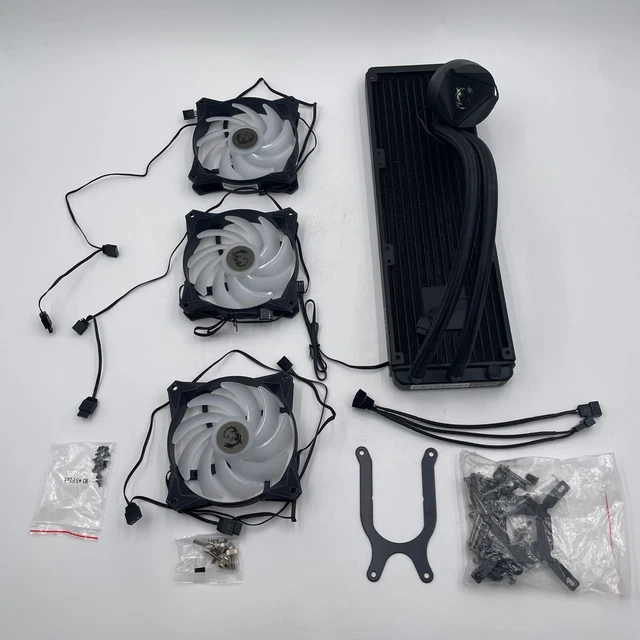 MSI MAG CORELIQUID 360R V2 AIO ARGB CPU Liquid Cooler 360mm Radiator ...