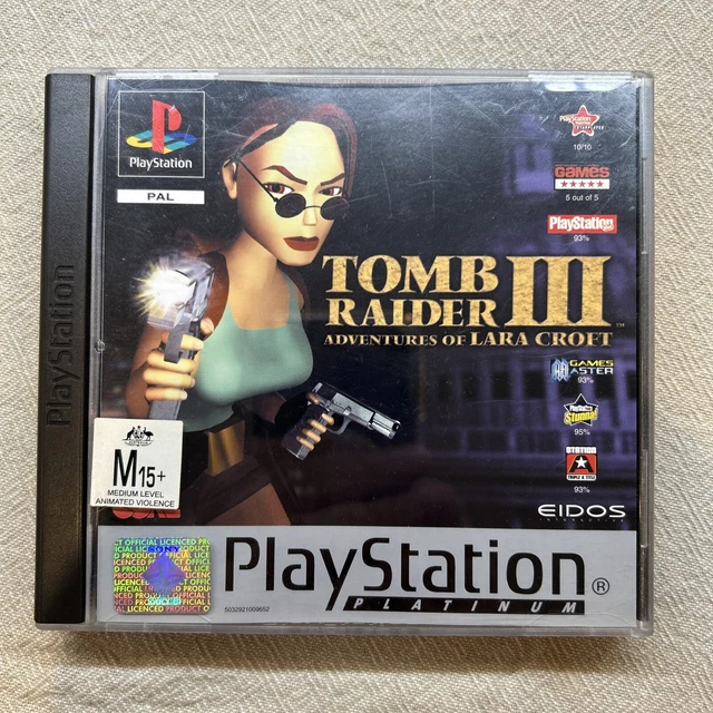 TOMB RAIDER III Adventure Of Lara Croft PS1 Playstation 1 Game + Manual ...