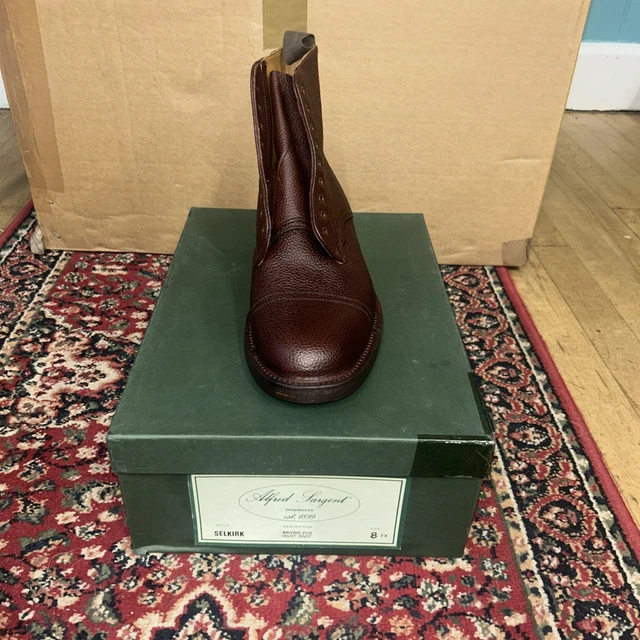 ALFRED SARGENT SELKIRK Brown Zug Veldtschoen Boots £394.30 - PicClick UK