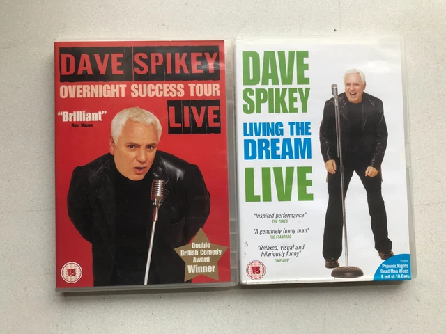 2 X STAND Up Comedian Dave Spikey Dvd Bundle, Living The Dream ...