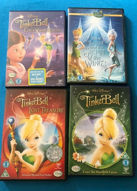 TINKERBELL DVD COLLECTION. Over 300 Mins Of Fairy Dust On 4 DVDs. FREE ...