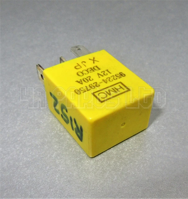 KIA HYUNDAI MULTI-USAGE Jaune Relais HMC Deco 95224-29750 12V 20A (4 ...