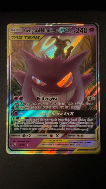 POKÉMON GENGAR & MIMIKYU GX 53/181 TAG TEAM Ultra Rare TEAM UP (HP) EUR 77,12 - PicClick FR