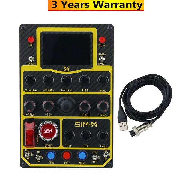 SIMPLAYER 3.5 INCH Car SIM Racing Control Box for Thrustmaster Simagic ...