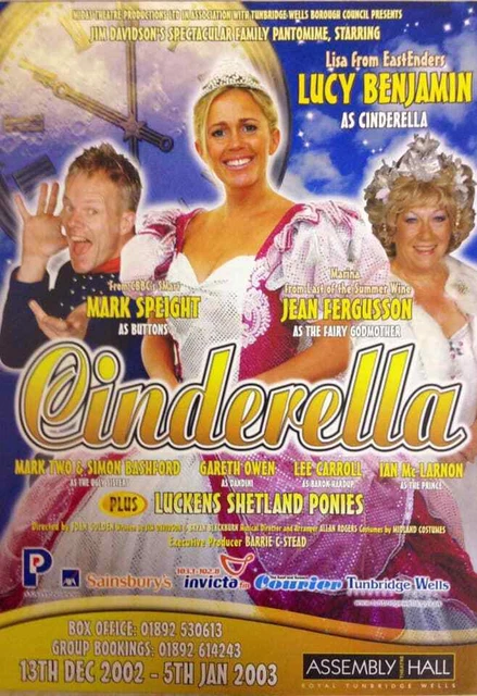 CINDERELLA FLYER MARK Speight Lucy Benjamin Jean Fergusson £3.00 ...