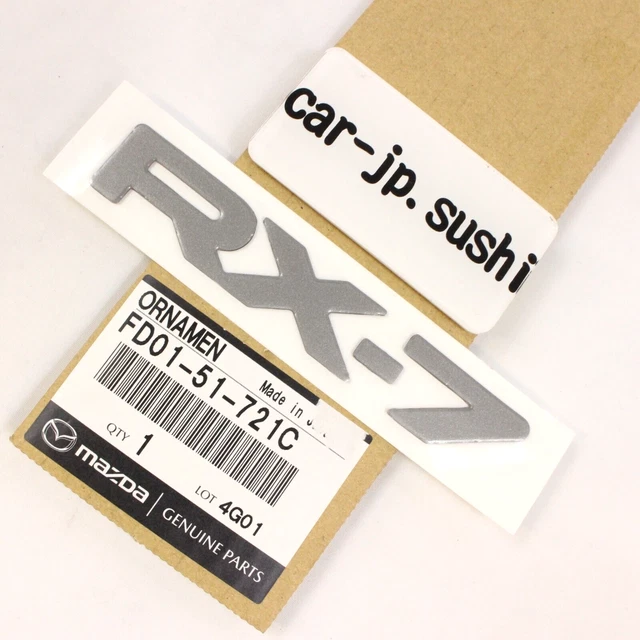 MAZDA GENUINE RX-7 RX7 FD3S FC3S REAR Logo EMBLEM BADGE ORNAMENT FD01 ...