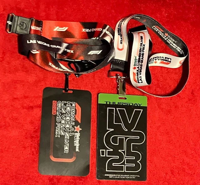 OFFICIAL FORMULA 1 LAS VEGAS GRAND PRIX 2023 F1 INAUGURAL PASS BADGE ...