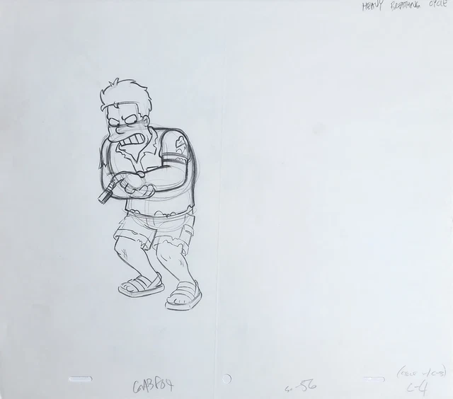 SIMPSONS ANIMATION PRODUCTION Cel Drawing - 3820 EUR 60,49 - PicClick FR