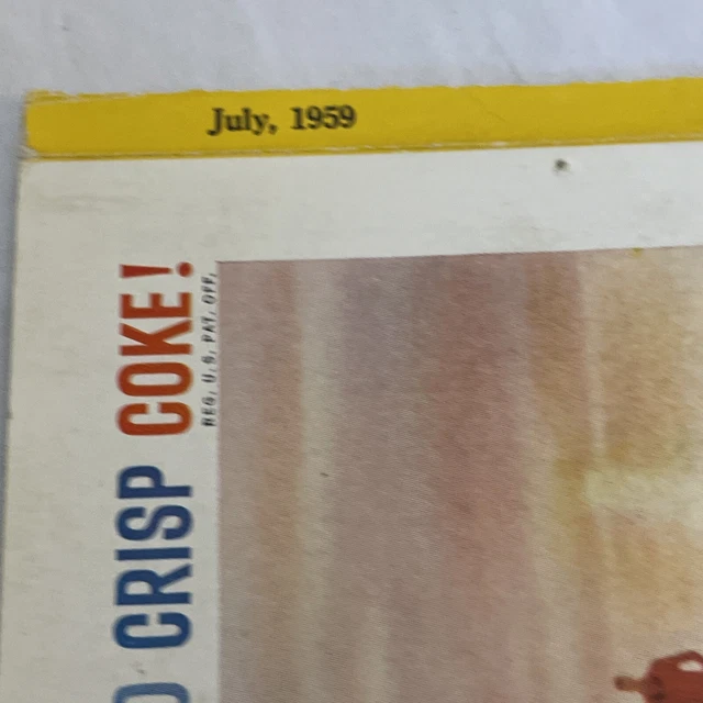 1959 COKE COCA Cola Soda Orig Magazine Ad Beach Cold Crisp National ...