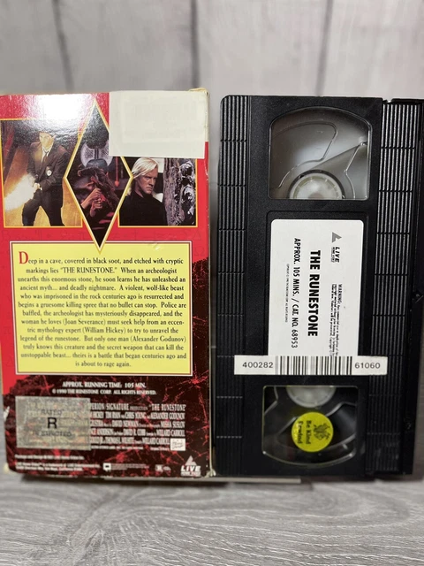 THE RUNESTONE (VHS, 1992) Peter Riegert Joan Severance Alexander ...