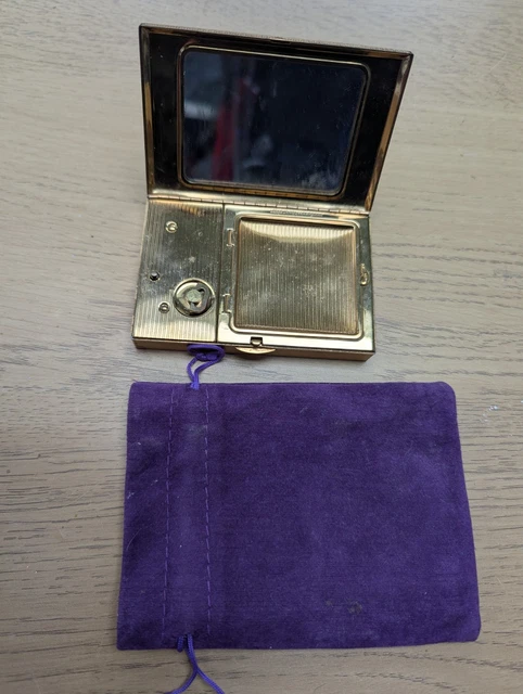 VINTAGE MELISSA MUSICAL Powder Compact, Plays The Blue Danube Waltz, By ...