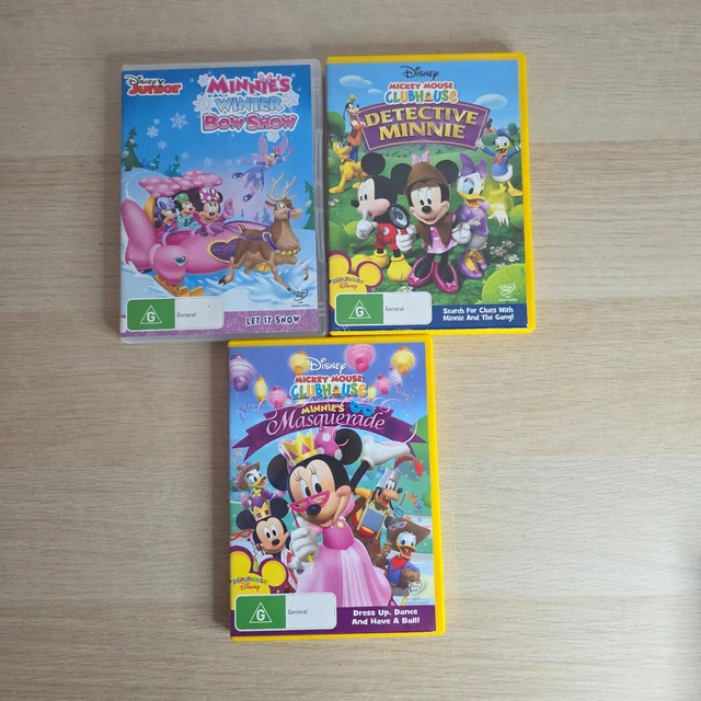 MINNIE MOUSE X 3 DVD Bundle Set Disney Kids Fun Cartoon Mickey Mouse ...