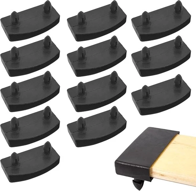 SINGLE METAL BED Frame Slat End Brackets 55mm Plastic (Black) 12 Pack £ ...