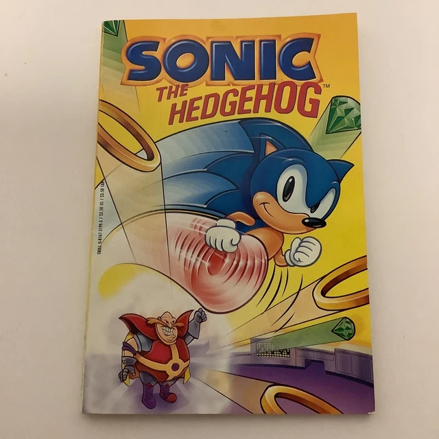 SONIC THE HEDGEHOG PB Book Michael Teitelbaum 1993 Sega Genesis Troll ...