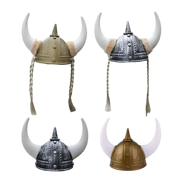 MEDIEVAL HORNED HELMET Wearable Fancy Dress Funny Party Costume Hat £13 ...