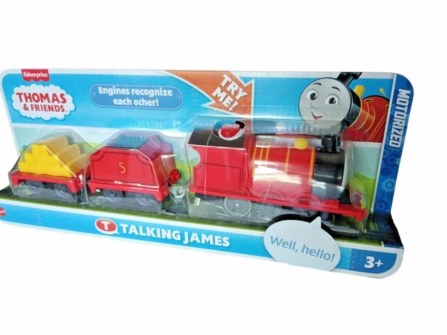 FISHER-PRICE - THOMAS & Friends Talking James Motorized Train Engine ...