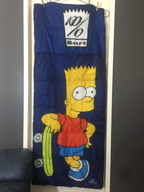 VINTAGE THE SIMPSONS bart simpson sleeping bag 2003 bart with ...