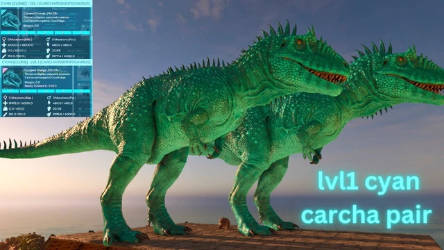 ARK SURVIVAL ASCENDED PVE SOLID CYAN LVL1 COPPIA CARCH (CLONE) XBOX/PC ...