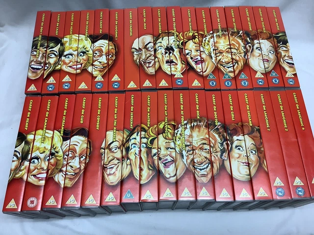 34 VHS CARRY On Set Video Tapes Including All 31 Films Ever Made £19.95 ...