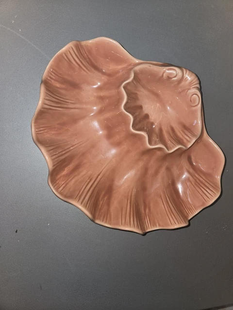 VINTAGE CLAM SHELL Dish 1960’s ~Metlox Poppytrail Pottery California ...