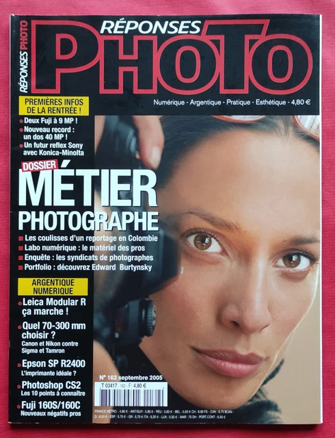 RÉPONSES PHOTO MAGAZINE N°162 Sept 2005 Métier Photographie Voir ...