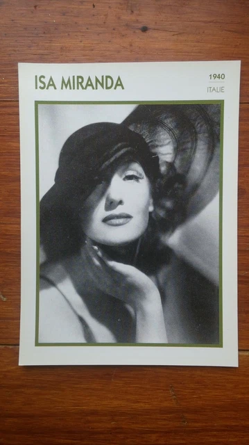 ISA MIRANDA FICHE cinéma carte lobby card actor movie 1992 EUR 6,50 - PicClick FR