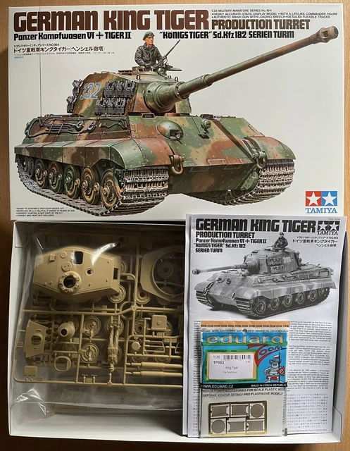 NEW 1.35 TAMIYA 35164 Wwii German King Tiger Production Turret, Eduard ...