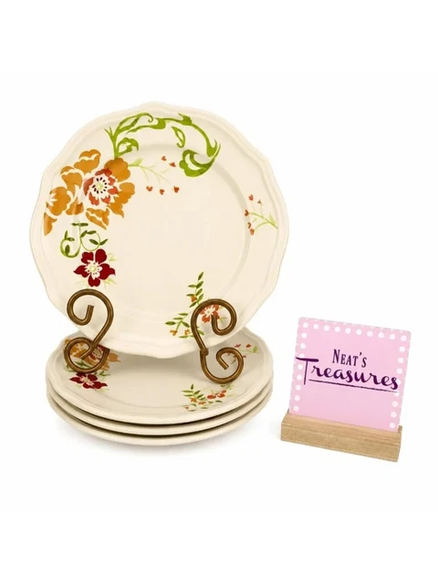 BETTER HOMES AND Garden CITRUS BLOSSOMS Stoneware Salad Lunch Plates ...