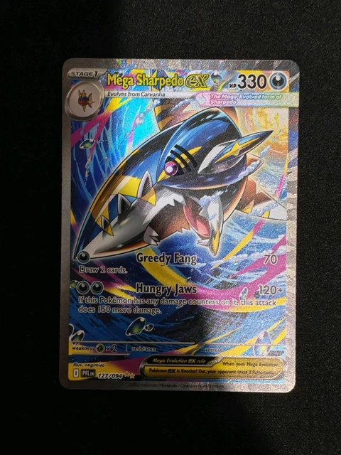 POKÉMON TCG PHANTASMAL flames Mega Sharpedo Ex 127/094 Special ...
