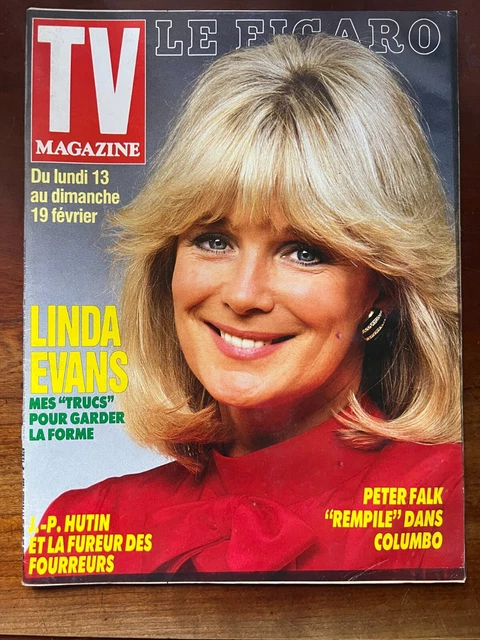 TV MAGAZINE DU 11/02/1989; Linda Evans/ Peter Falk/ F. Dorin/ Jim ...