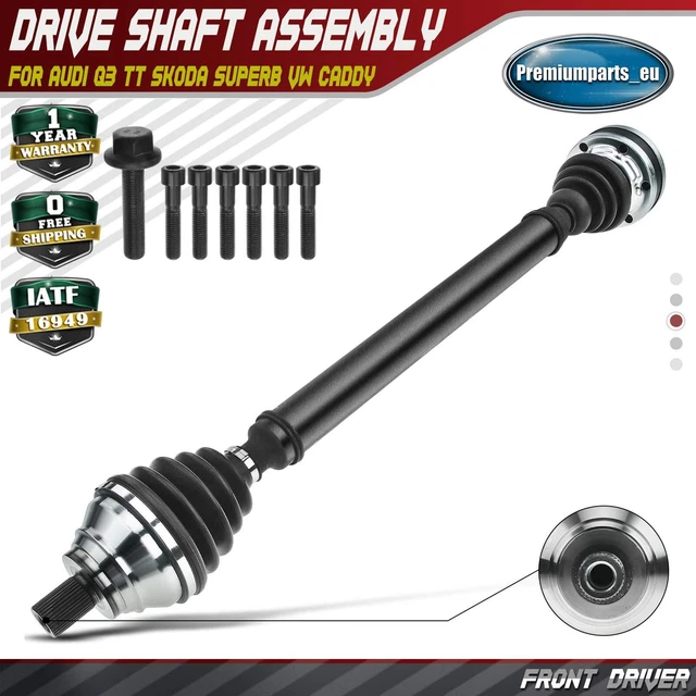DRIVE SHAFT FRONT Right for Audi Q3 TT Skoda Superb VW Caddy Passat ...