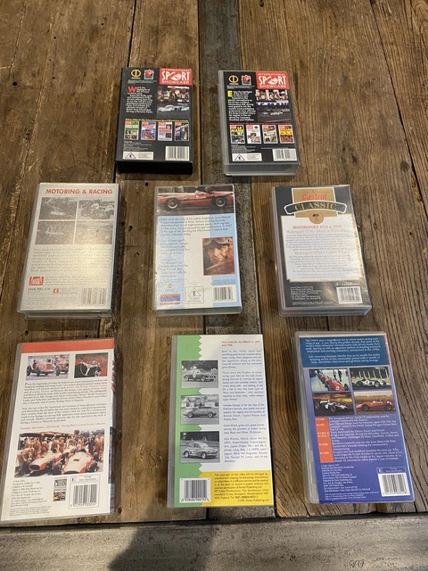 8 X VHS Motor Racing History Interest Job Lot Collection Rare Italian ...