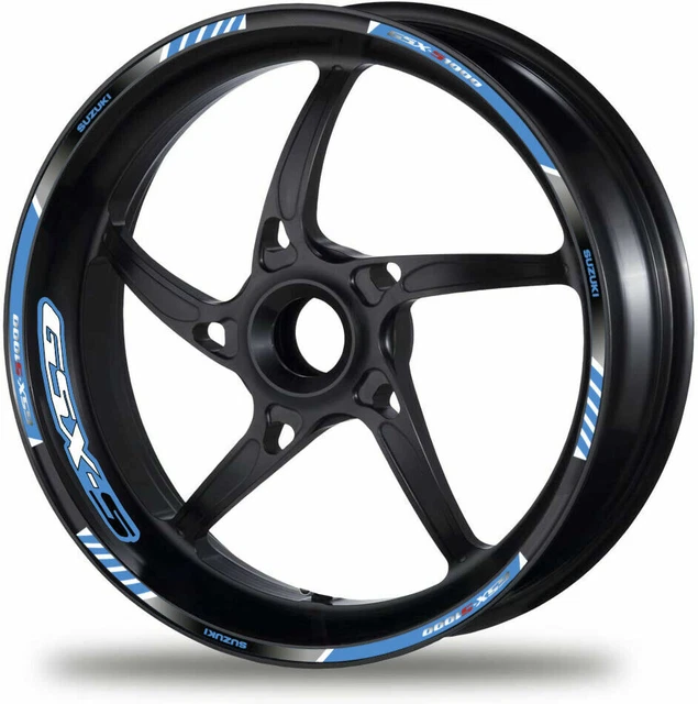 SUZUKI GSX-S1000 MOTORCYCLE Wheel Decals 12 Rim Stickers Set GSXS 1000 ...