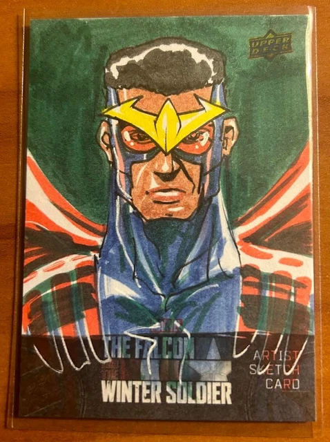 CARTE CROQUIS D'ARTISTE Marvel's Falcon and the Winter Soldier par Tim ...